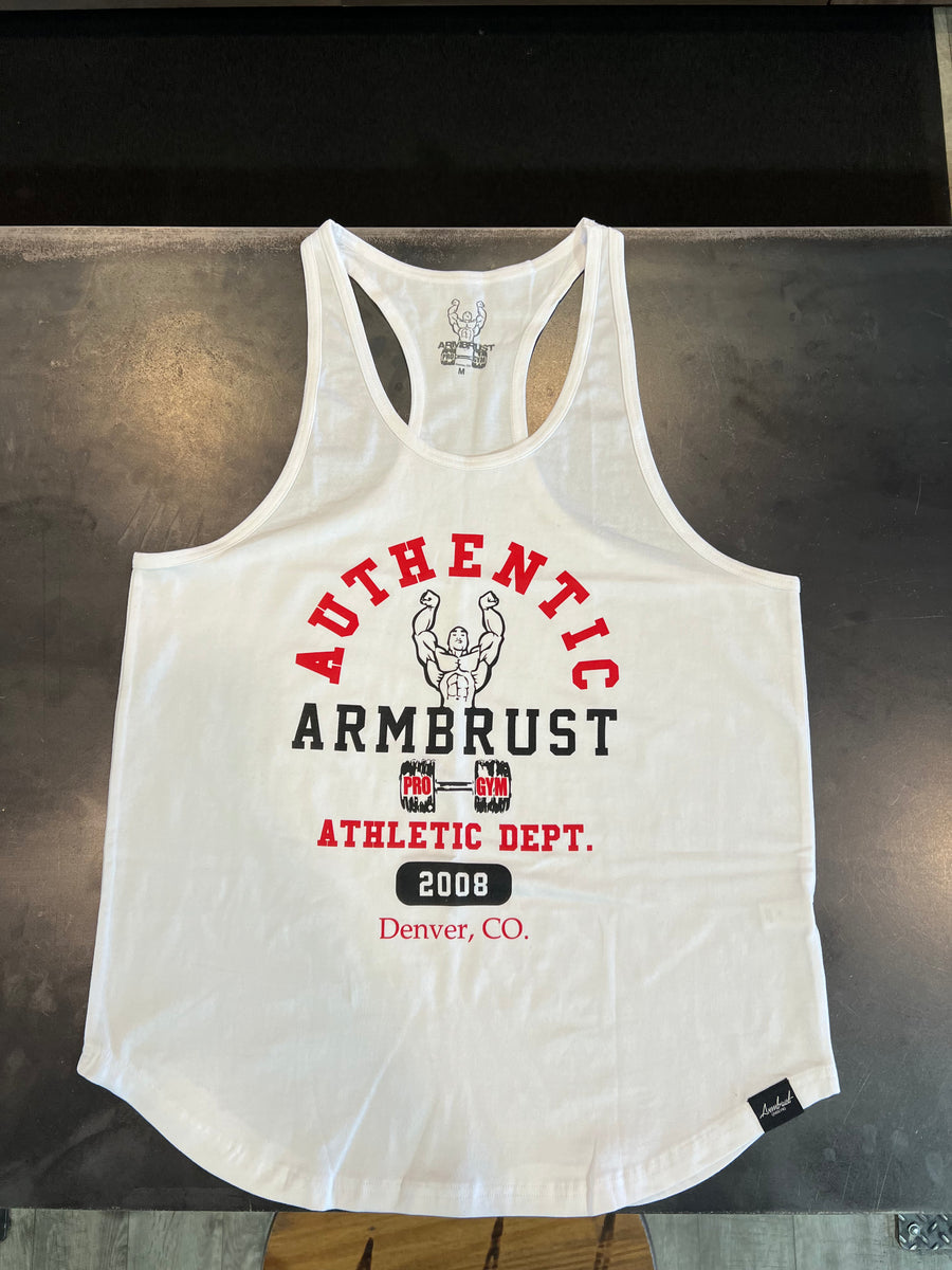 ARMBRUST APPAREL AUTHENTIC LOGO STRINGER TANK – Armbrust Pro Gym